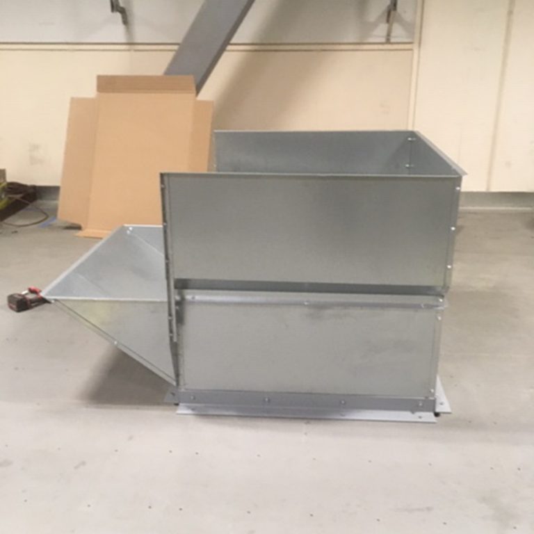 Pre-Galvanized Trash Chutes on a Platform - Seizmic Inc